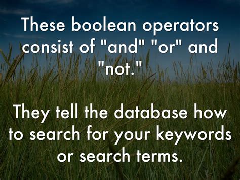Boolean Operators By Ghibligeek