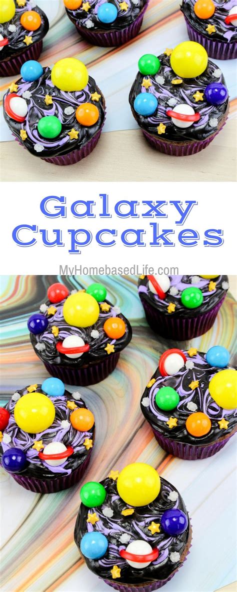 Easy Galaxy Cupcakes Recipe My Home Based Life