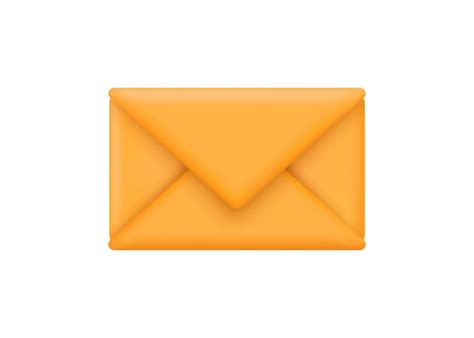 premium vector d letter message envelope correspondence icon