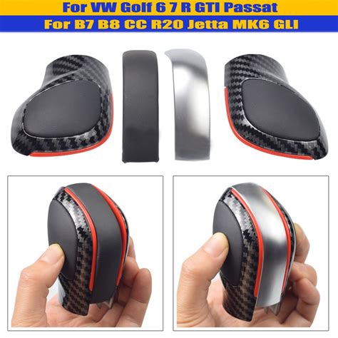 ฝาครอบเกียร์คาร์บอนไฟเบอร์ สําหรับ Vw Golf 6 Golf 7 R Gti Passat B7 B8