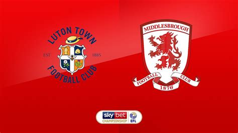 Luton V Middlesbrough