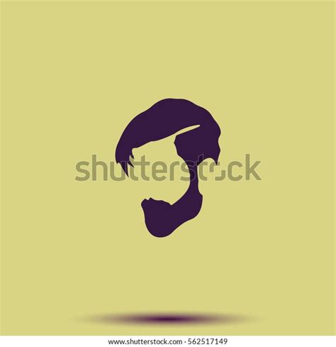 High Fade Side Swept Fringe Hair Stock Vector Royalty Free 562517149