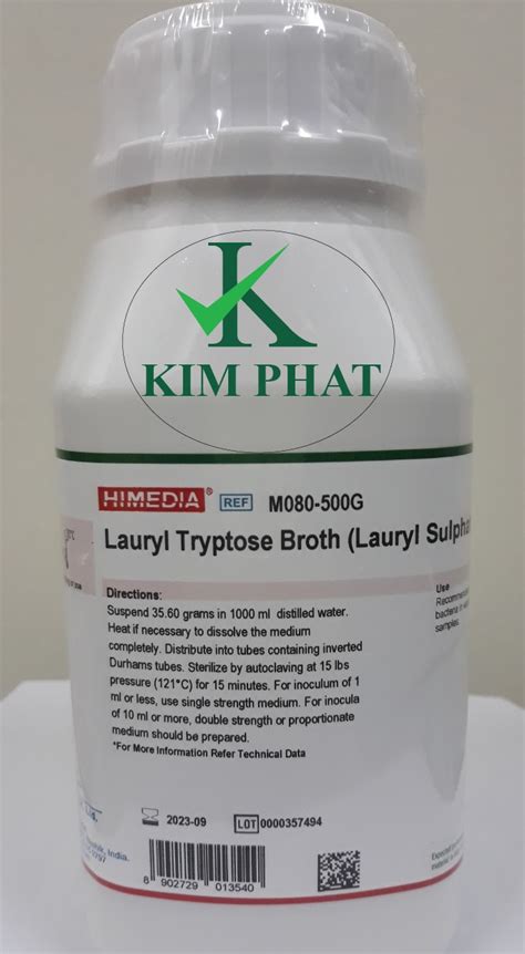 Lauryl Sulphate Broth Lauryl Tryptose Broth hóa chất Lauryl Sulphate Broth hóa chất Lauryl