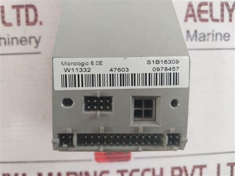 Schneider Electric Micrologic 6 0 E 47603 Trip Unit Without Battery