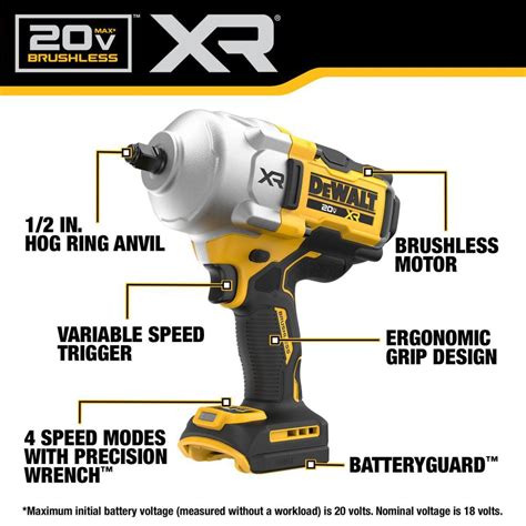 Dewalt 20v Max 12 Xr High Torque Impact Wrench Kit Dcf961gp1 Acme Tools