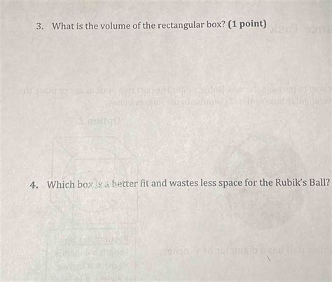 3 What Is The Volume Of The Rectangular Box 1 Point 4 Which Box Is A Better Fit And [algebra]