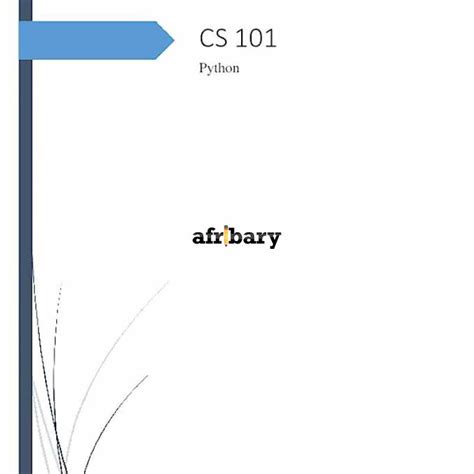 CS 101 Python Afribary