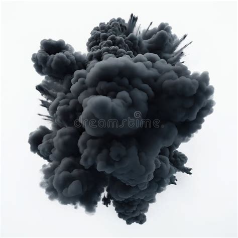 Dark Smoke Explosion Fills Space Massive Cloud Of Black Smoke Erupts
