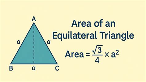 Area Of An Equilateral Triangle Important Formula Examples Chart And Practice Questions