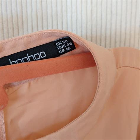 Boohoo Plus Size 20 Ladies Peachapricot Short Depop