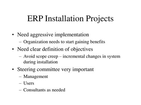 PPT Chapter ERP Project Management PowerPoint Presentation Free Download ID