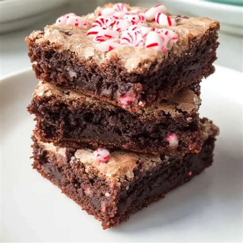 Peppermint Bark Brownies Savorysplash
