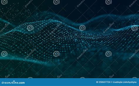 Hexagonal Digital Communication Structure Connection Of Dots And Lines On A Dark Background 3d