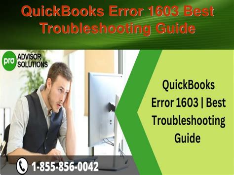 ppt quickbooks error 1603 best troubleshooting guide powerpoint