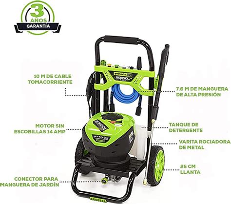 Greenworks Pro 2300 Psi Electric Pressure Washer Trubrushless 23 Gpm