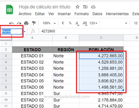 Como Nombrar Rangos En Google Sheets Ninja Del Excel