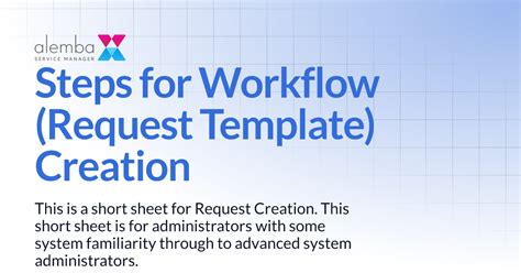 Steps For Workflow Request Template Creation Asm Eos 105