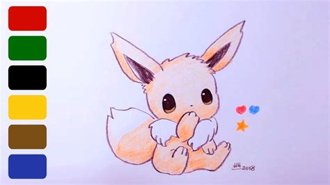 How To Draw Eevee From Pokemon Youtube