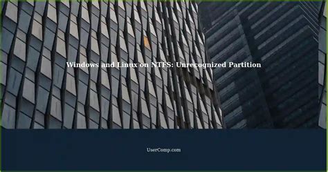 Unrecognized Ntfs Partition Installing Windows Alongside Linux