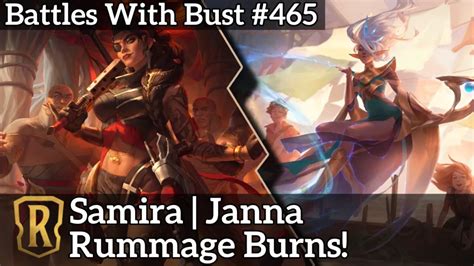 Rummage Burns Samira Janna LoR Standard Deck FTPBUST