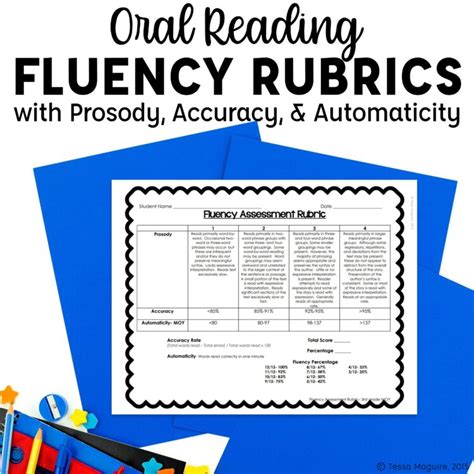 Oral Reading Fluency Rubrics Grades 2 6 Tales From Outside The Classroom
