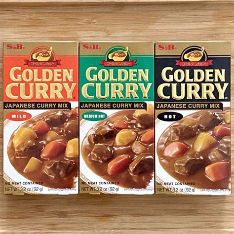 Different Levels Of Golden Curry Japanese Curry