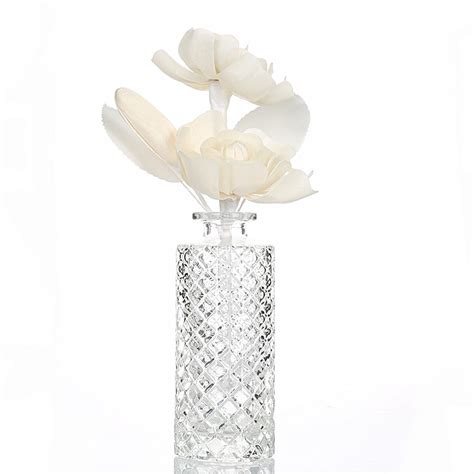 Manufacturer Fancy 150ml Clear Gray Crystal Empty Round Reed Diffuser