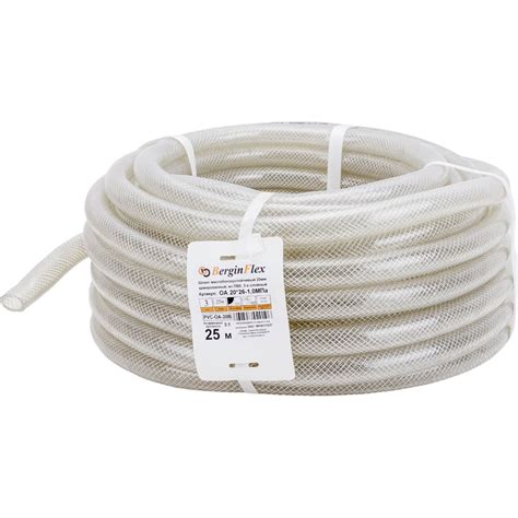 Шланг ПВХ маслобензостойкий прозрачный 20х26мм 10 атм 25 м Berginflex Pvc Oa 20b выгодная