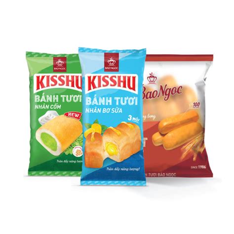 8 Vị Bánh Mì Tươi Kisshu Paket Bảo Ngọc Bánh Mì Có Nhân Nhiều Vị Mặn