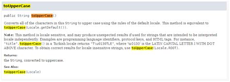 java touppercase tutorial and examples