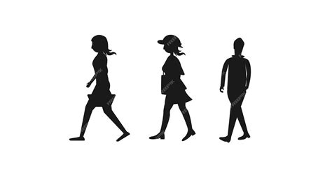 Man Walking Silhouette Side