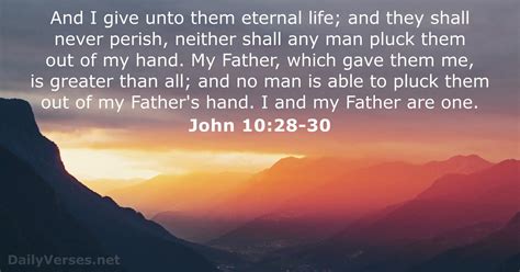 John 10 28 30 Bible Verse Kjv