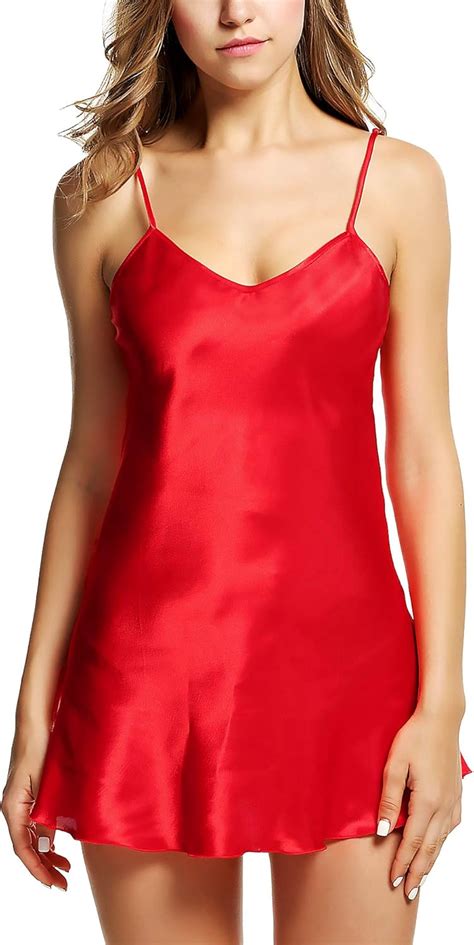 Avidlove Women Sleepwear Satin Nightgown Mini Slip Chemise Short