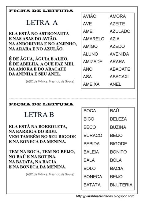 Ficha De Leitura Ano Braincp