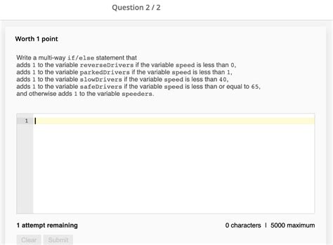Solved Question 22 Worth 1 Point Write A Multi Way Ifelse