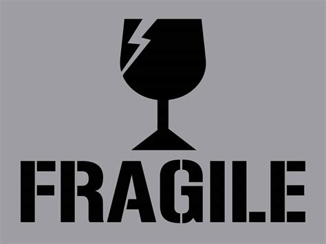 Fragile Aluminium Composite Stencil New Signs