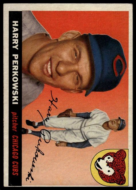 1955 Topps 184 Harry Perkowski Ebay