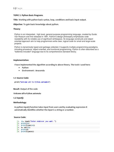 Python Programming Fundamentals Working With Basic Syntax Loops