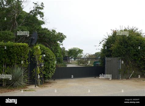 Malibu California Usa 16th July 2023 Singer Songwriter Bob Dylan Home