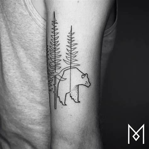 20 Minimalistic Single Line Tattoos By Mo Ganji