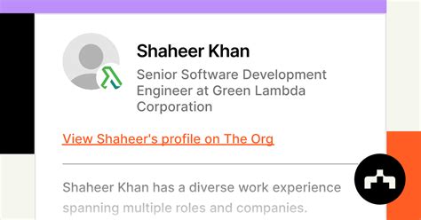 Shaheer Khan Senior Software Development Engineer At Green Lambda