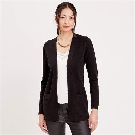 Gilet Manches Longues Noir Femme Vibs