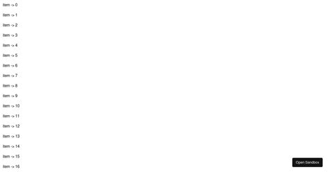 Listview Codesandbox