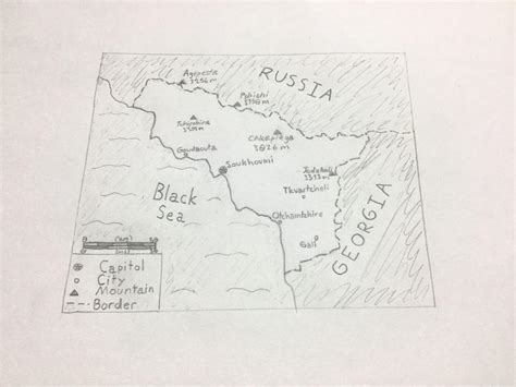 A Little Map Of Abkhazia I Sketched Today Not Very Practical But I