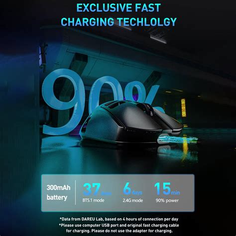 Dareu A950 Pro Magnesium Alloy 4k Tri Mode Wireless Gaming Mouse