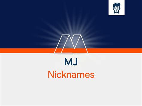 MJ Nicknames 505 Catchy And Cool Nicknames BrandBoy