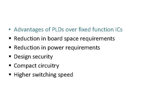programmable logic devices introduction fixed function ics they