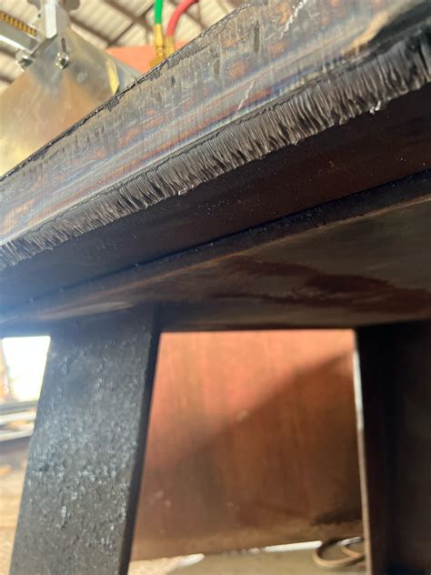 Ripples In Bevel From Track Torch R Welding