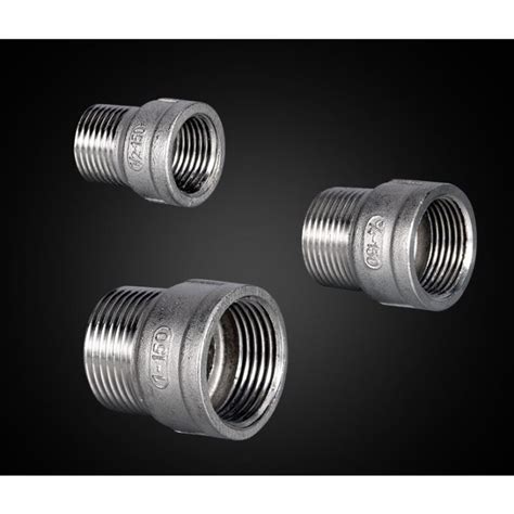 Pipe Connector 304 Stainless Steel Male To Female Threaded Fittings
