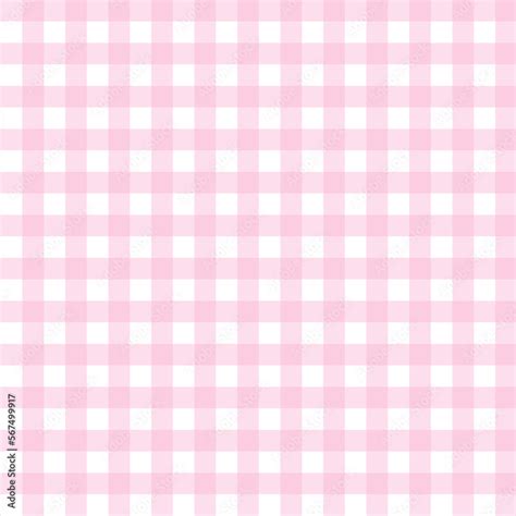 Seamless Pink Checkered Gingham Fabric Pattern Texture Modified